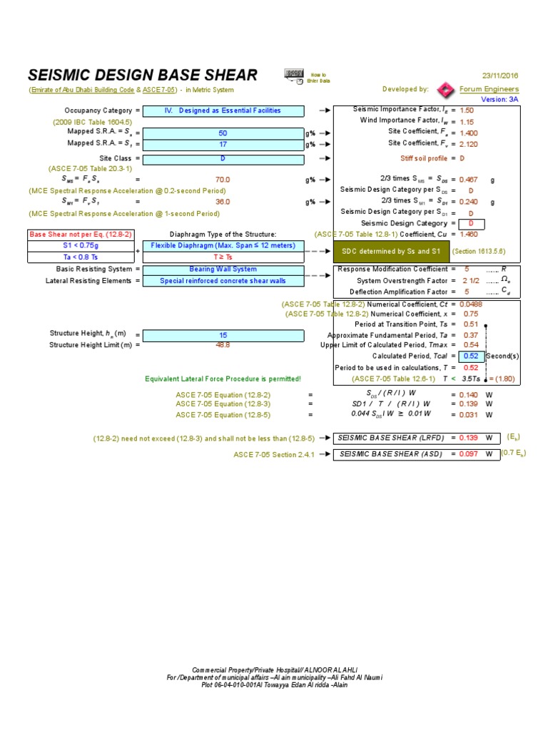 Seismic Design for Al Noor Hospital | PDF | Economic Sectors | Engineering