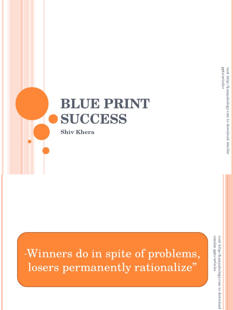 Blueprint for Success Attitude Building Steps/TITLE | PDF | Herbert ...