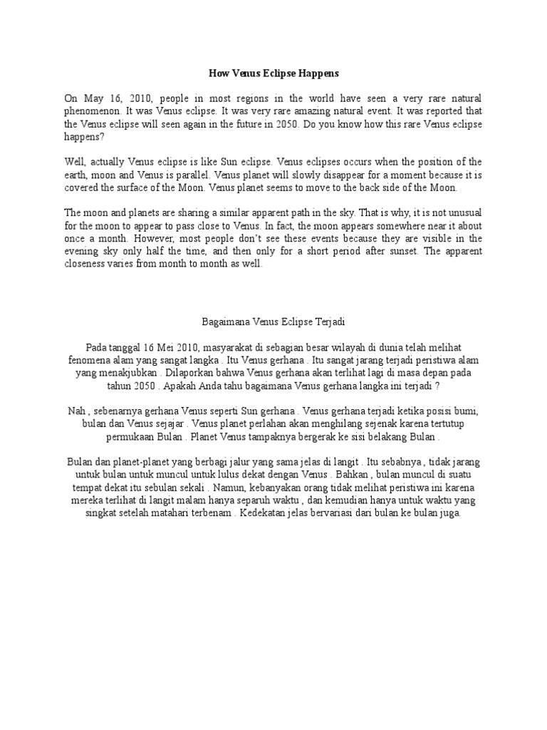 Contoh Explanation Text | PDF