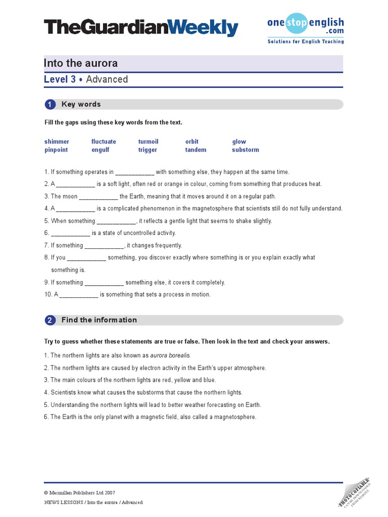 Into The Aurora: Advanced | PDF | Aurora | Magnetosphere