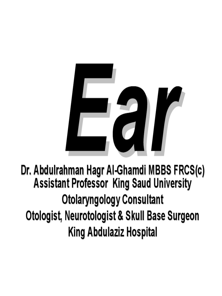 Ear | PDF | Ear | Human Head And Neck