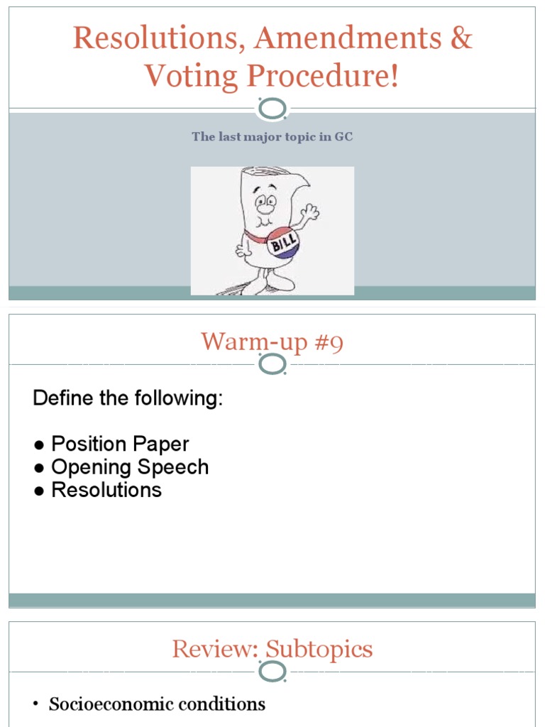 Resolutions & Amendments | PDF | Constitutional Amendment | Clause