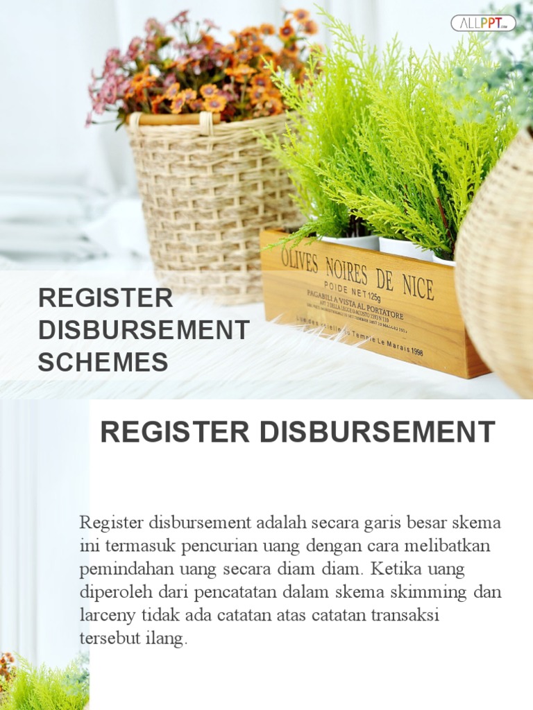 Register Disbursement & Billing Schemes | PDF | Fraud | Property Crimes