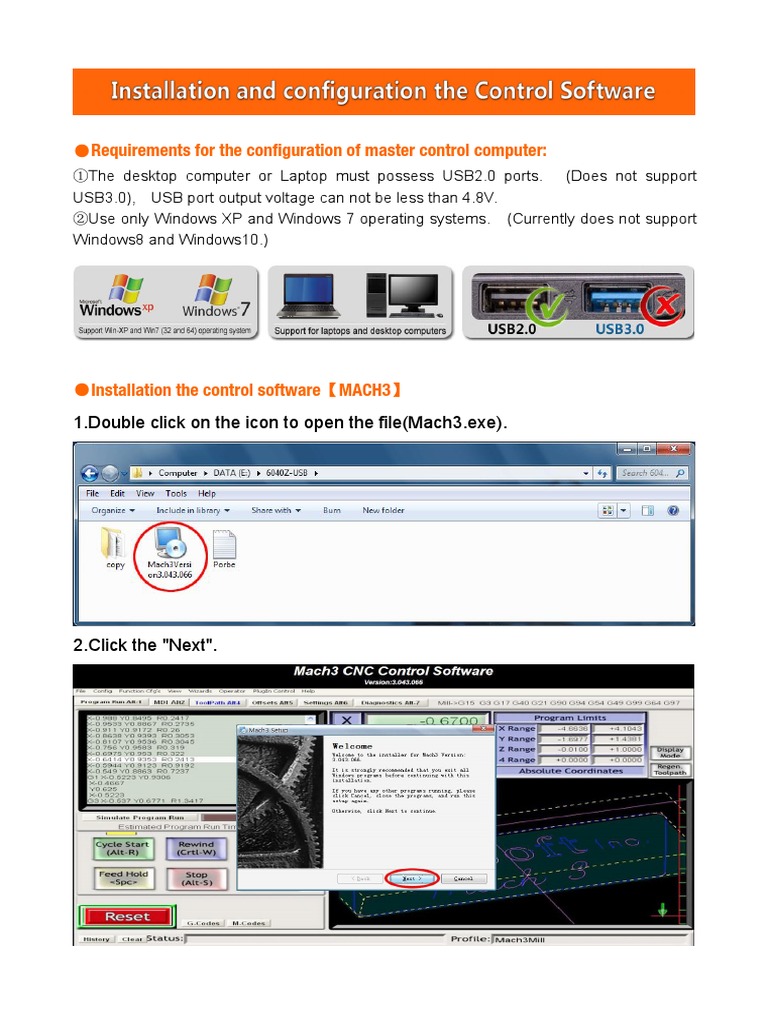 6040 Usb Software Install | PDF | Usb | Numerical Control