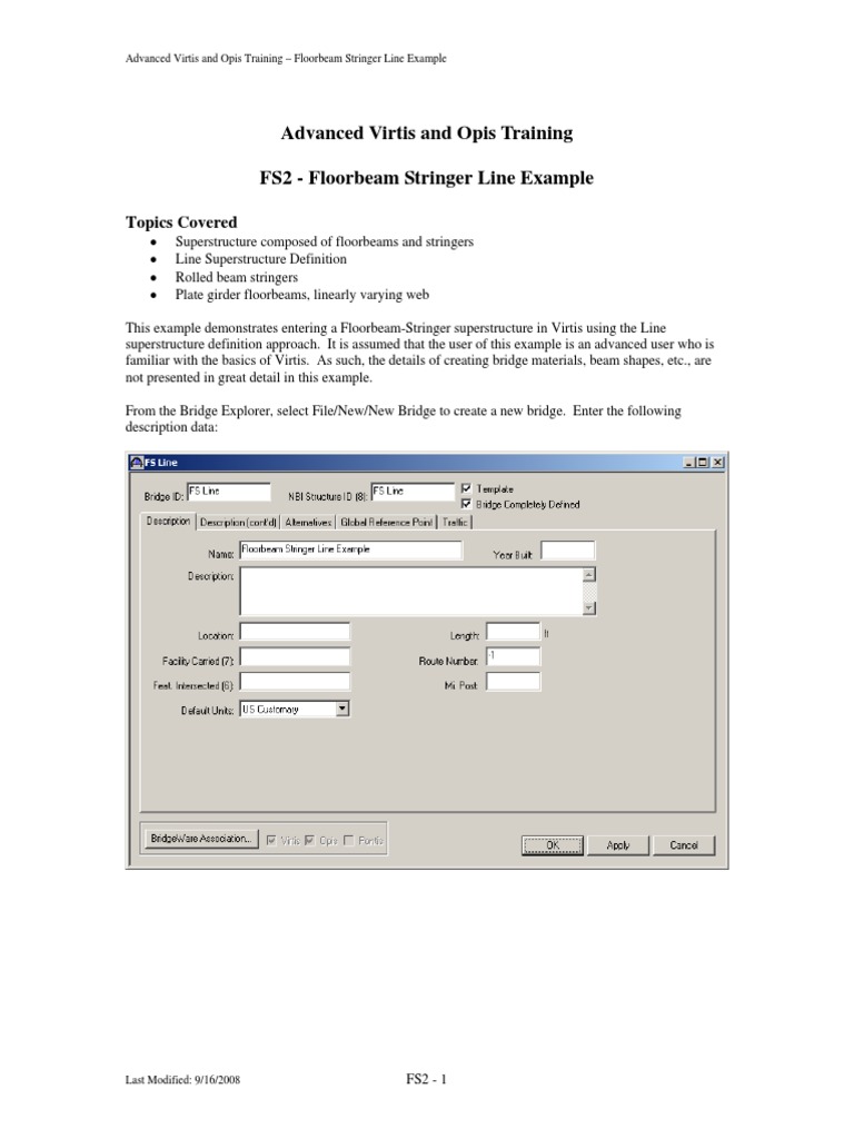 FS2 - FloorbeamStringer Line Example | PDF | Double Click | Computing
