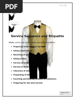 Bar Service Standards and Sequence of Service | PDF | Bar | Drink