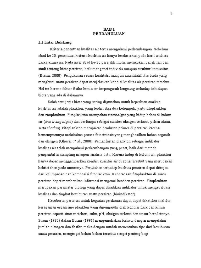 PARAMETER KUALITAS AIR (Fisika, Kimia, Bilogi) | PDF
