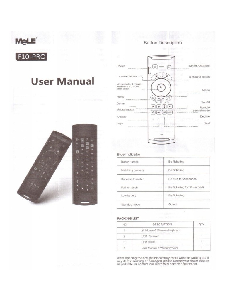 User Manual Mele-f10-Pro S | PDF | Android (Operating System) | Usb