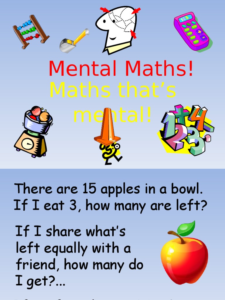 100 Mental Maths Starters | PDF | Juice | Diet & Nutrition