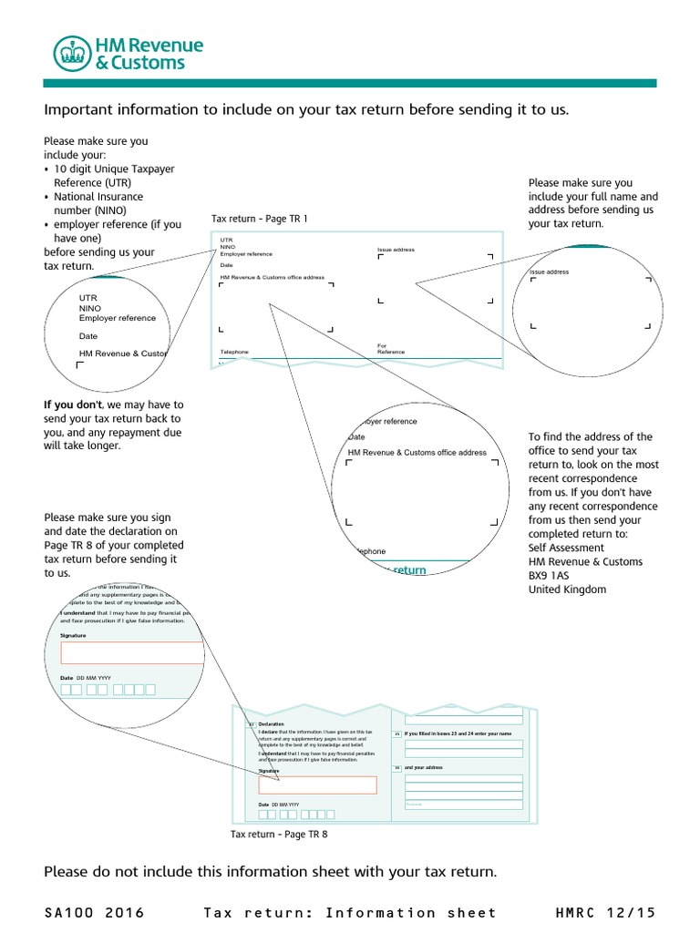 Important Information To Include On Your Tax Return Before Sending It ...