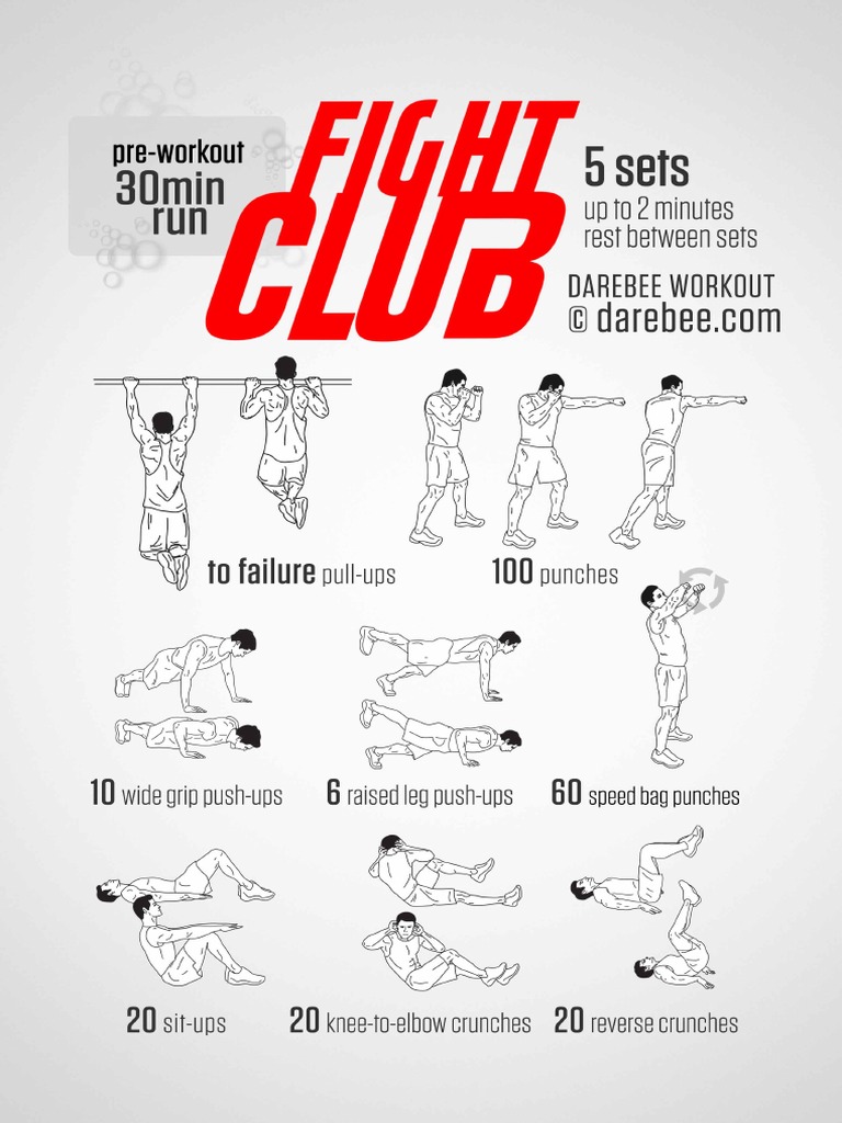 Fight Club Workout PDF | PDF
