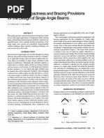 Design of Single Angles | PDF