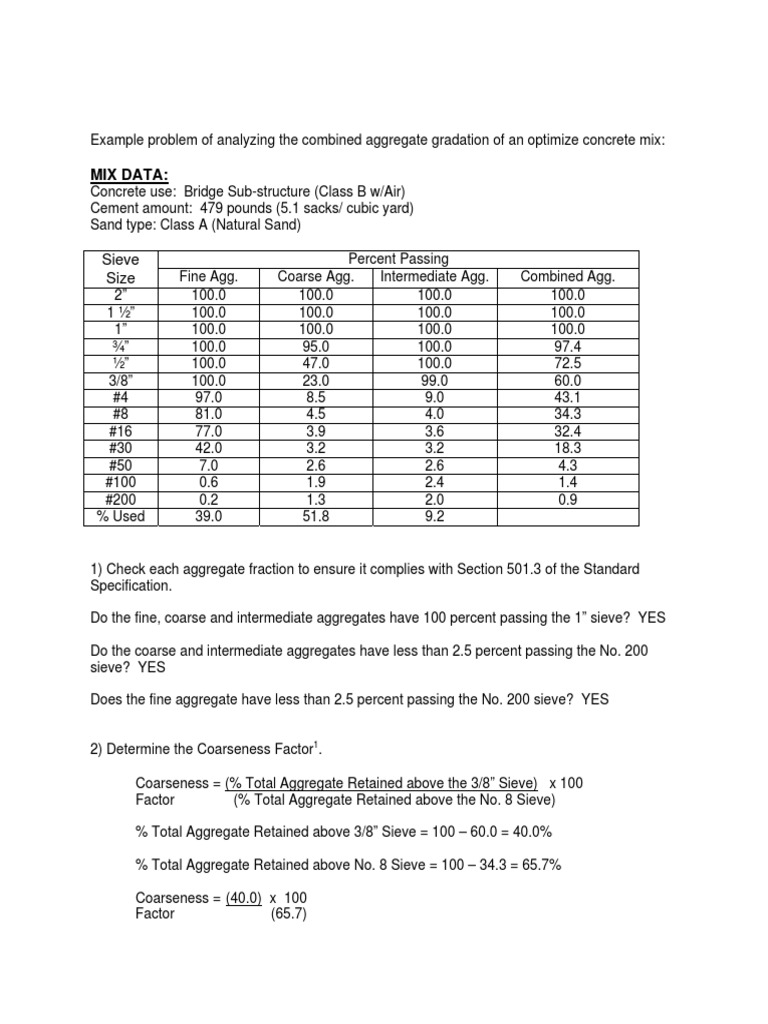 501 Example Gradation Analysis PDF | PDF