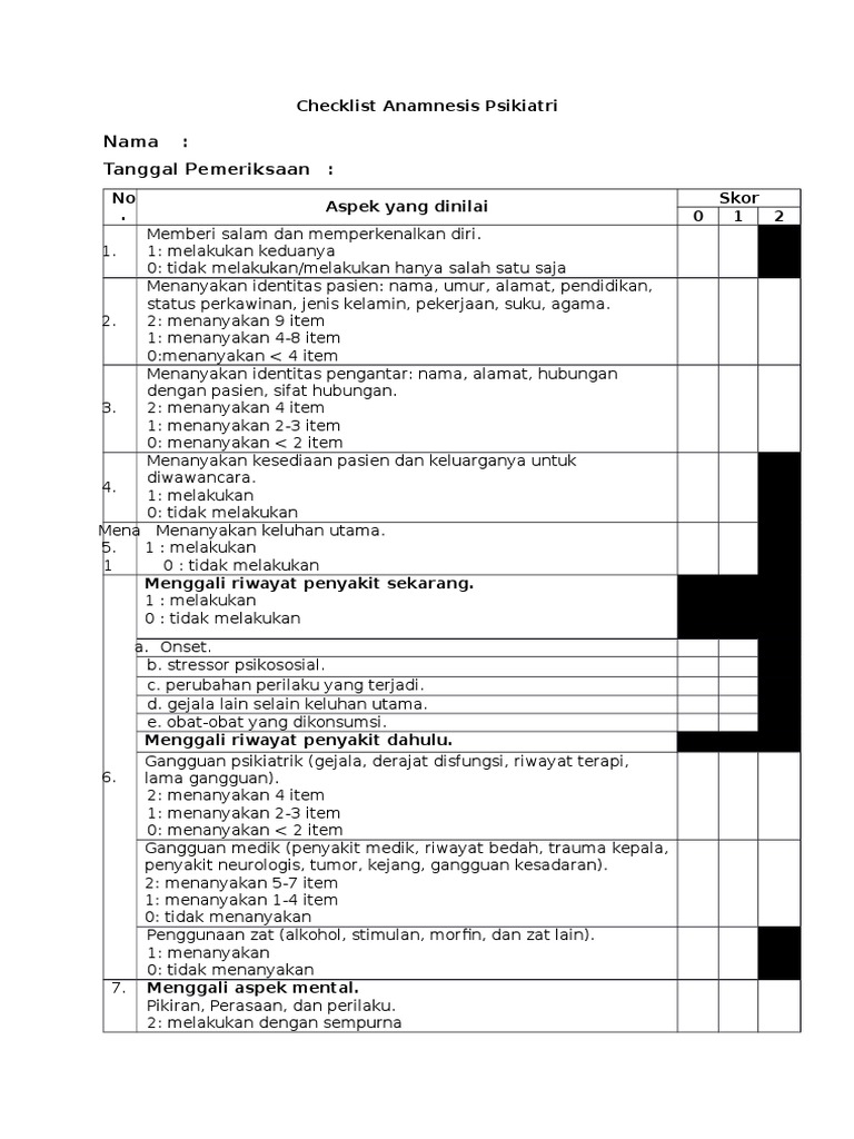 Checklist Osce Modul 7.3 | PDF