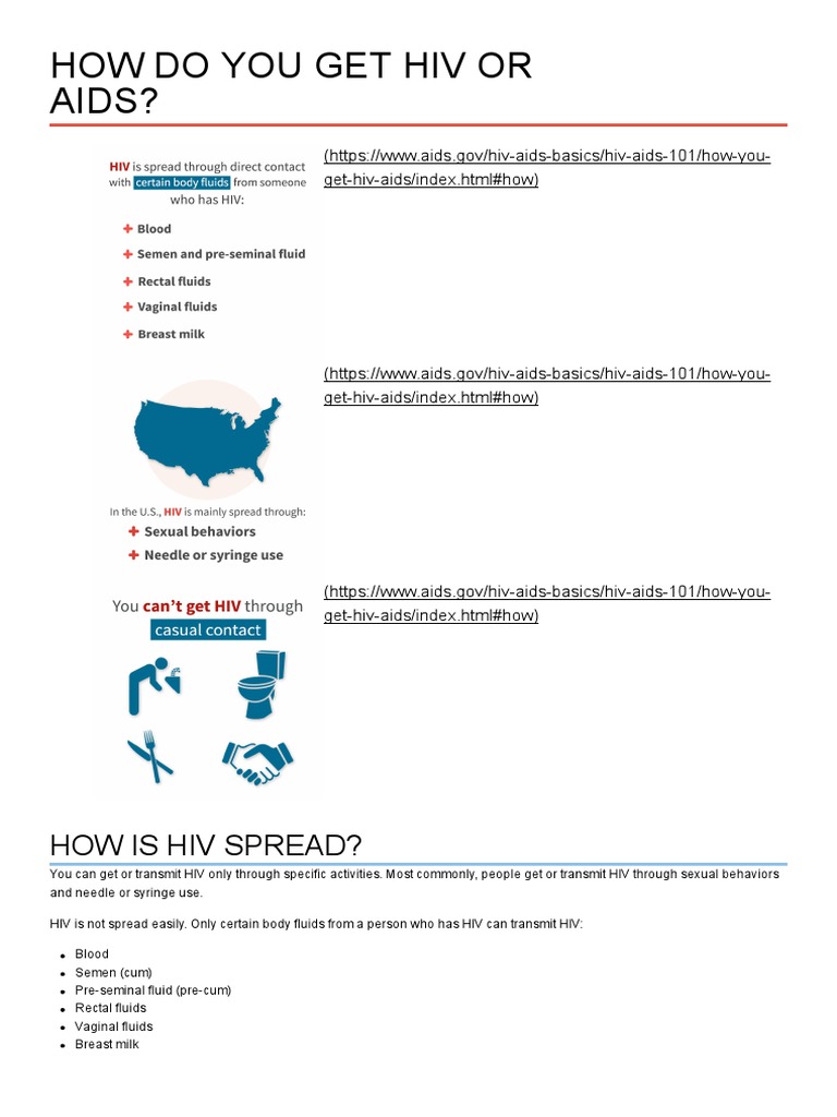 How HIV is Transmitted and Prevented | PDF | Hiv/Aids | Anal Sex
