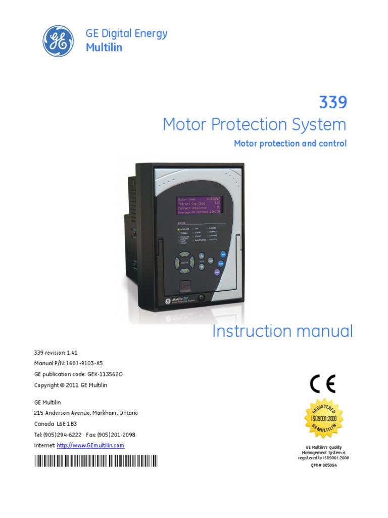 Multilin 339 PDF | PDF | Signal (Electrical Engineering) | Relay