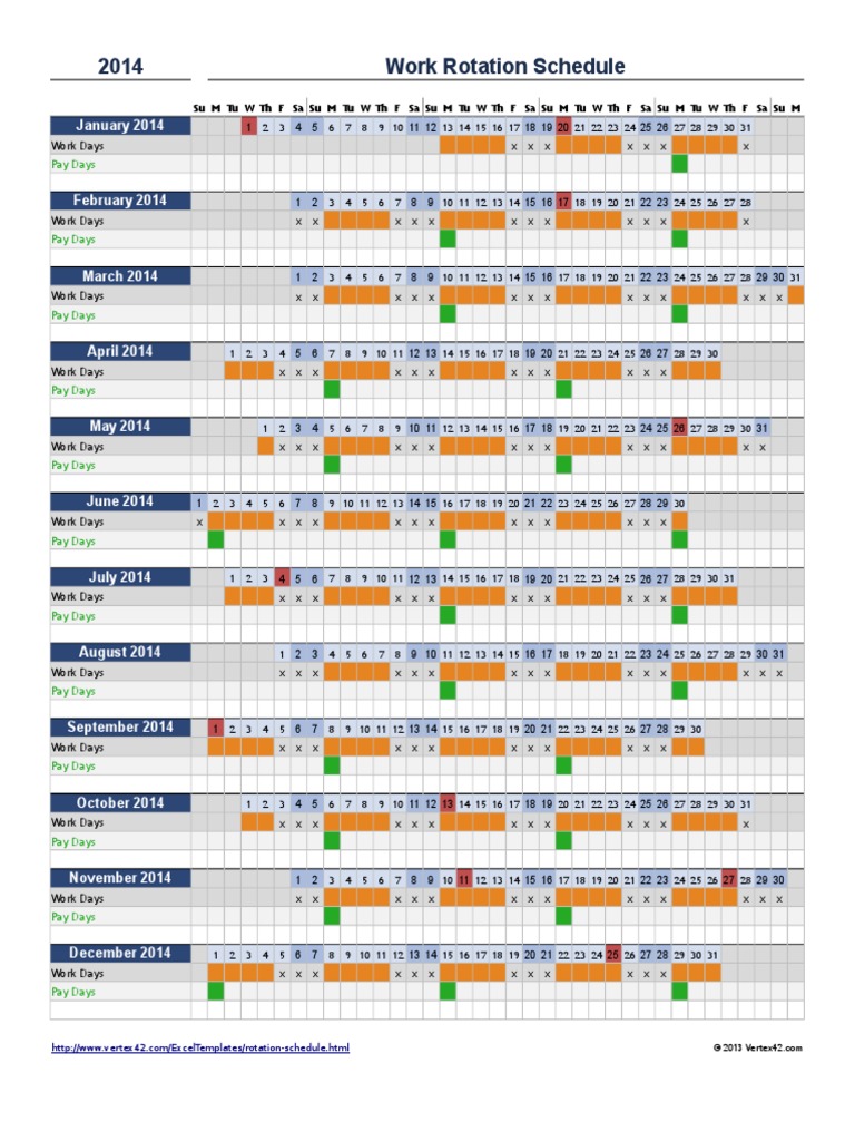 Rotation Schedule | PDF | Holidays | Media Freedom