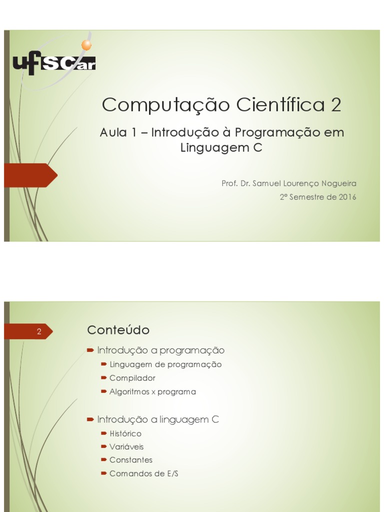 Introdução a computação - C
