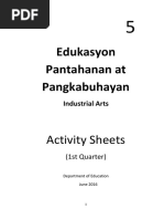 Grade 5 EPP Industrial Arts DLL Whole Year Grade 5 | PDF