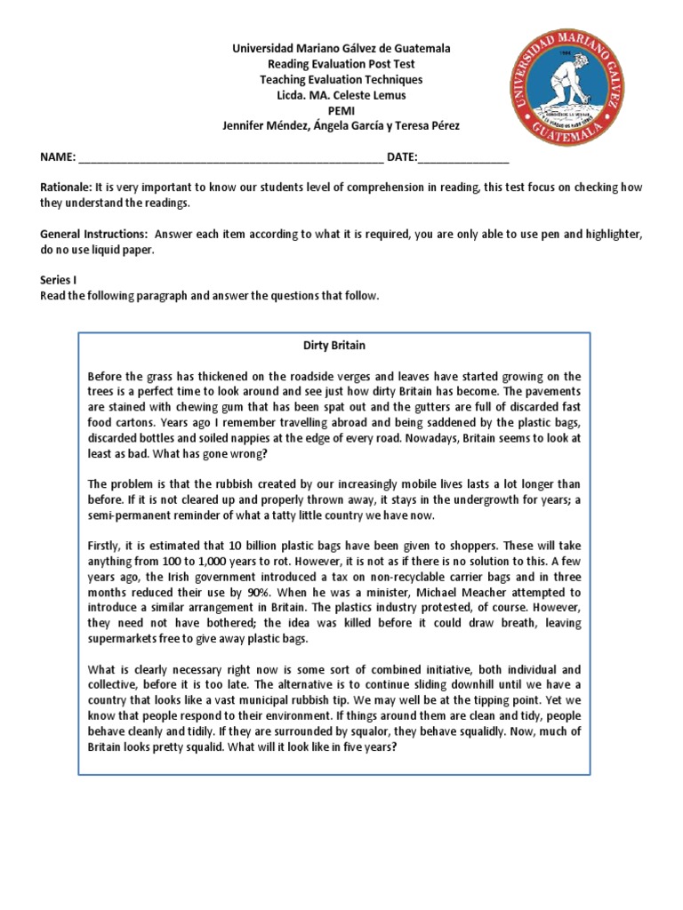 Reading Post Test | PDF | Bald Eagle | Car