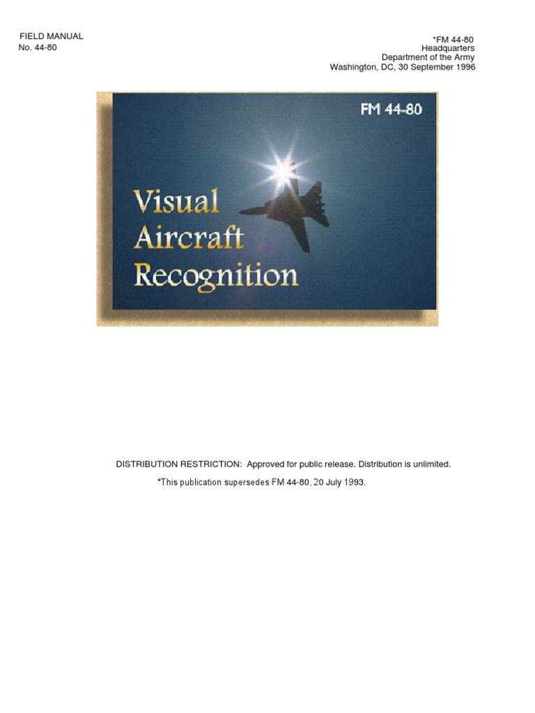 Aircraft Recognition Guide (1996) | PDF | Close Air Support | Fighter ...