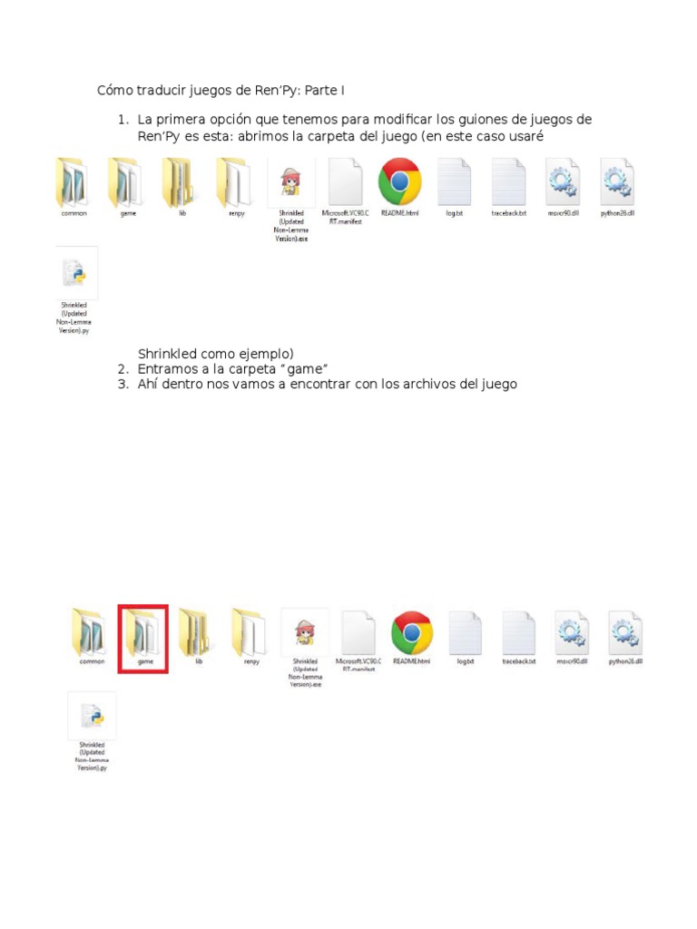 Tutorial Archivos .Rpy | PDF
