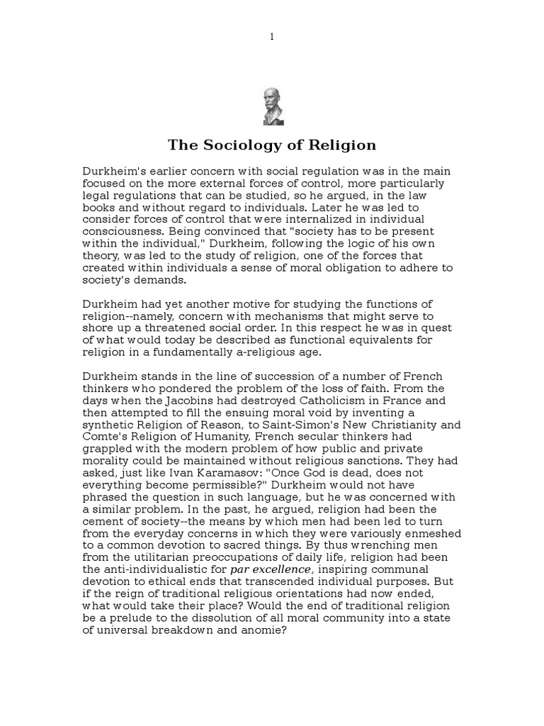 Sociology of Religion | PDF | Social Science