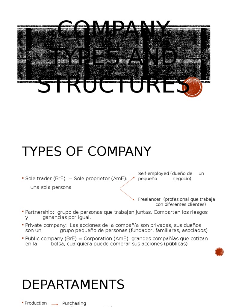 Types Structures Companies | PDF
