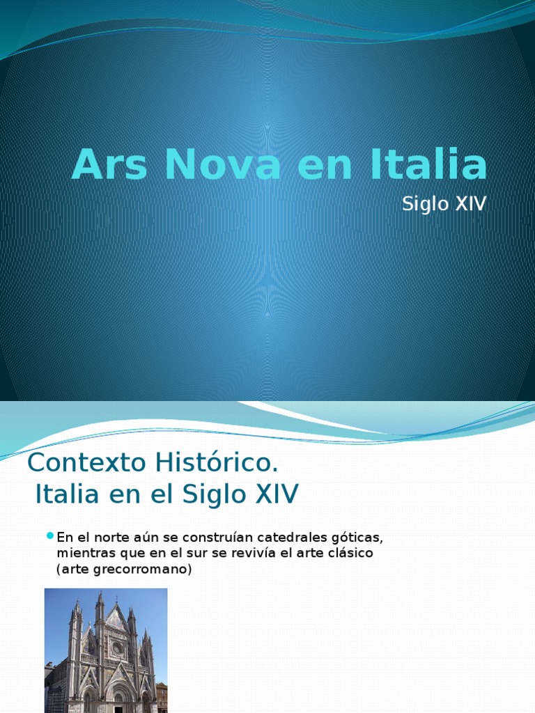 Ars Nova | PDF | Musicología | Composiciones Musicales