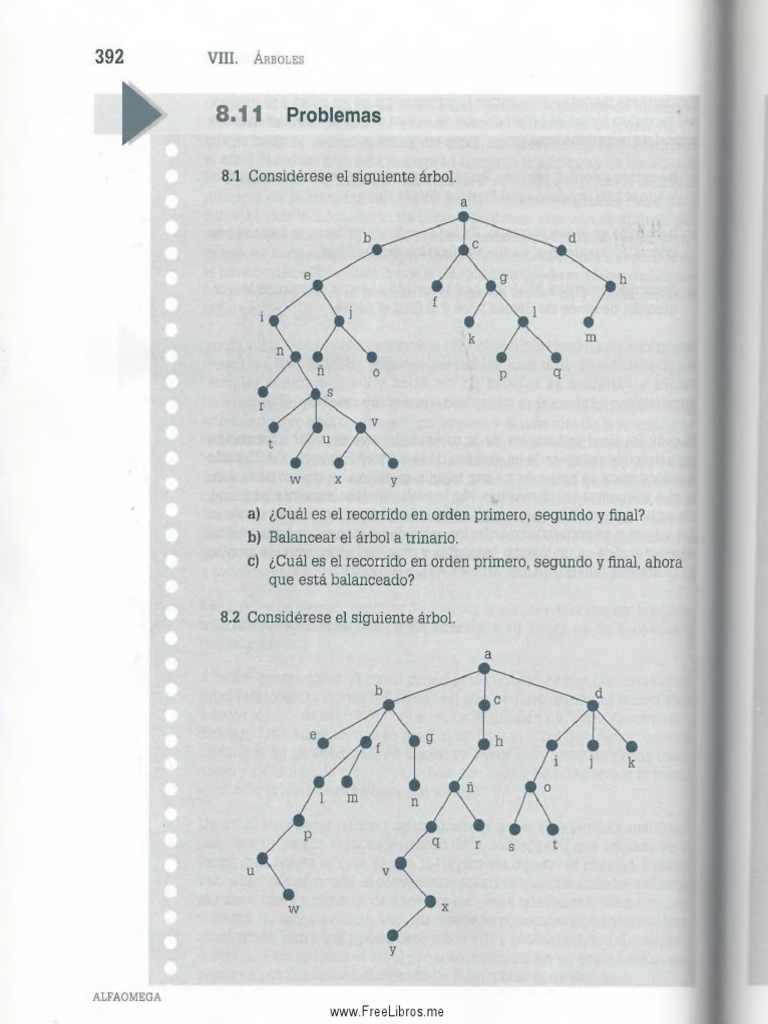 Problemas Arboles | PDF | Matemáticas discretas | Informática teórica