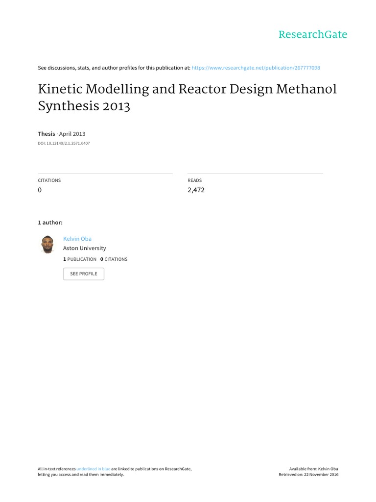 Research Project Submission | PDF | Reaction Rate | Catalysis