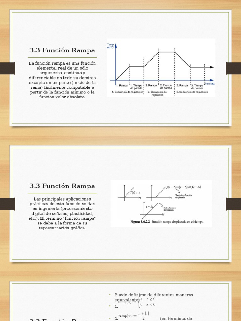 Función Rampa y Escalón en Ingeniería | PDF