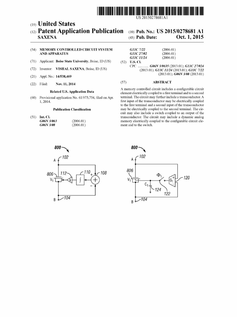 Patent Application Publication (10) Pub. No.: US 2015/0278681 A1 | PDF ...