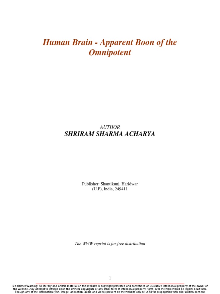 2301-Human Brain Apparent Boon | PDF | Brain | Neuron