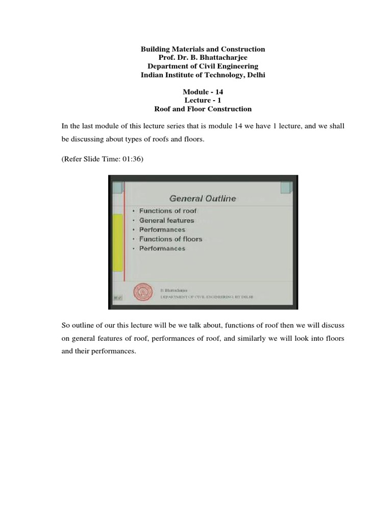 Lec41 Pdf Pdf Flooring Roof