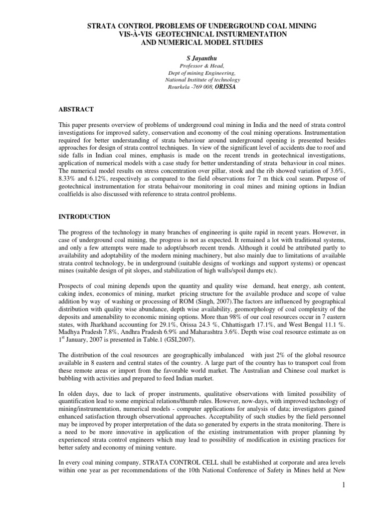 Tell Tale Convergence Monitoring | PDF | Coal Mining | Mining