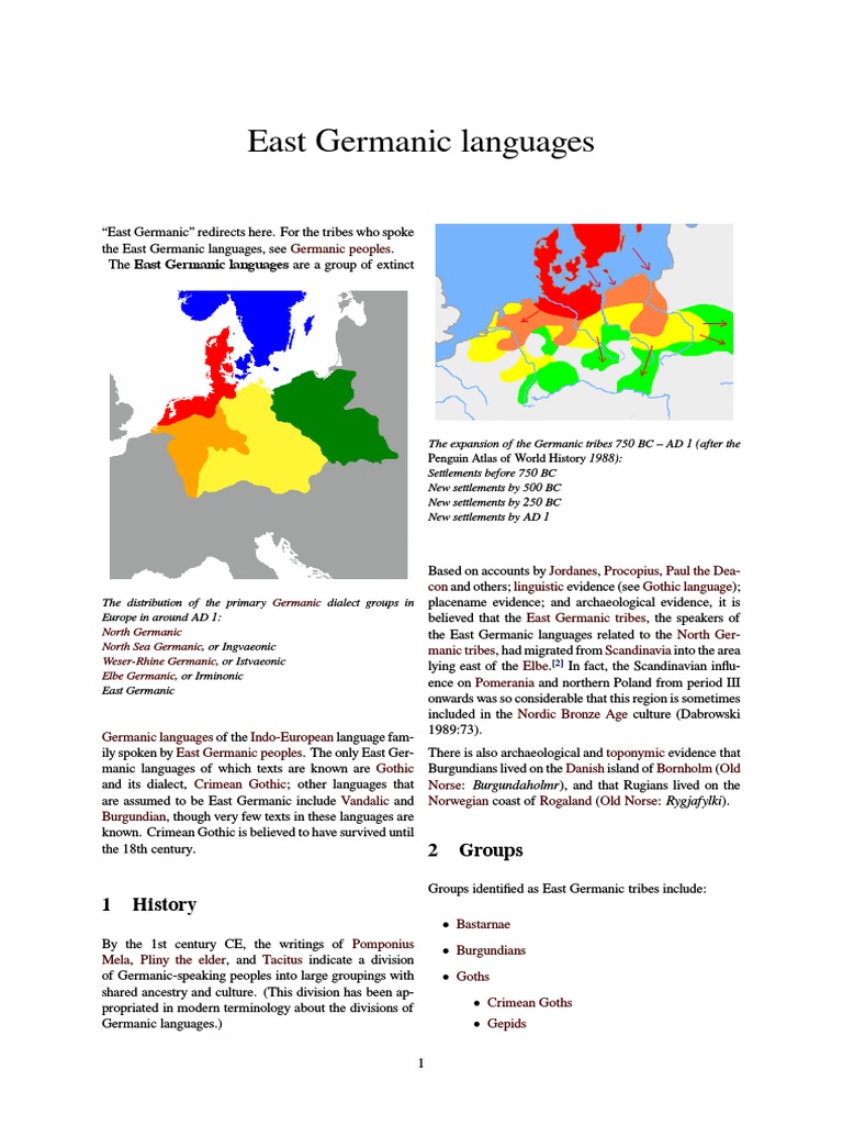 East Germanic Languages | Ancient Germanic Peoples | Europe Travel