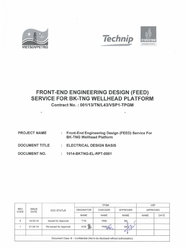 Electrical Design Basis - Offshore Platform | PDF | Electrical Wiring ...