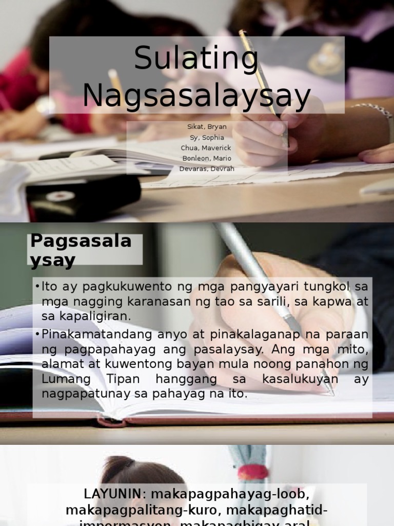 Sulating Nagsasalaysay | PDF