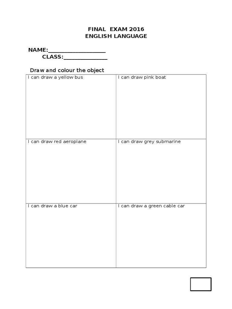 Final Exam 2016 English Language NAME: - CLASS | PDF | Career & Growth ...