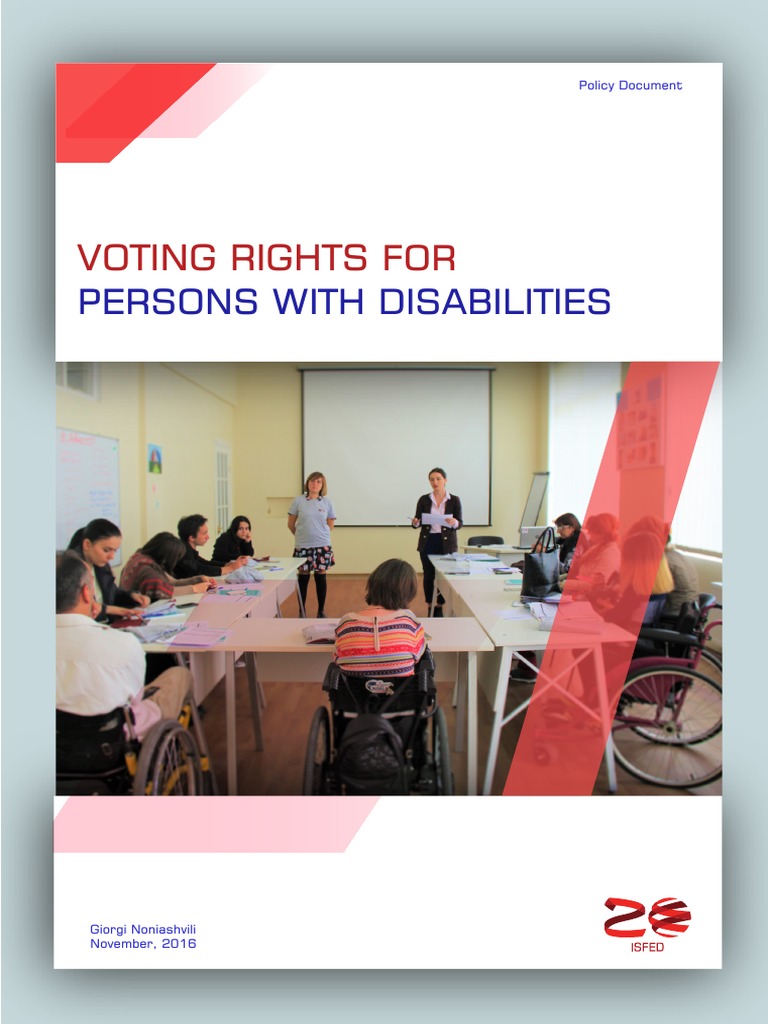 Voting Rights for persons with disabilities | Accessibility | Polling Place
