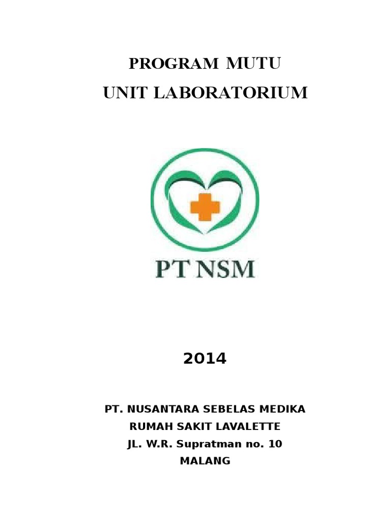 Program Mutu Laboratorium | PDF | Sains & Matematika