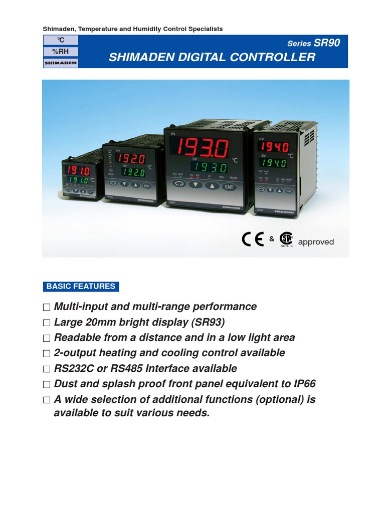Shimaden Digital Controller: Shimaden, Temperature and Humidity Control ...