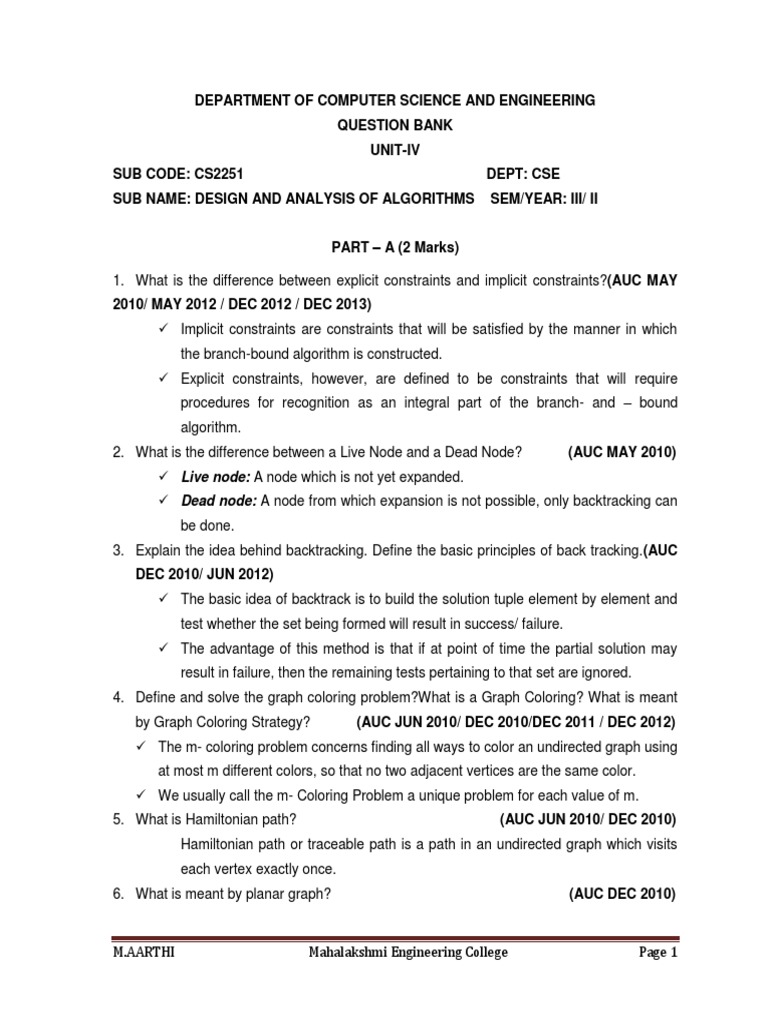 Backtracking 40 Page | PDF | Mathematical Optimization | Algorithms And Data Structures
