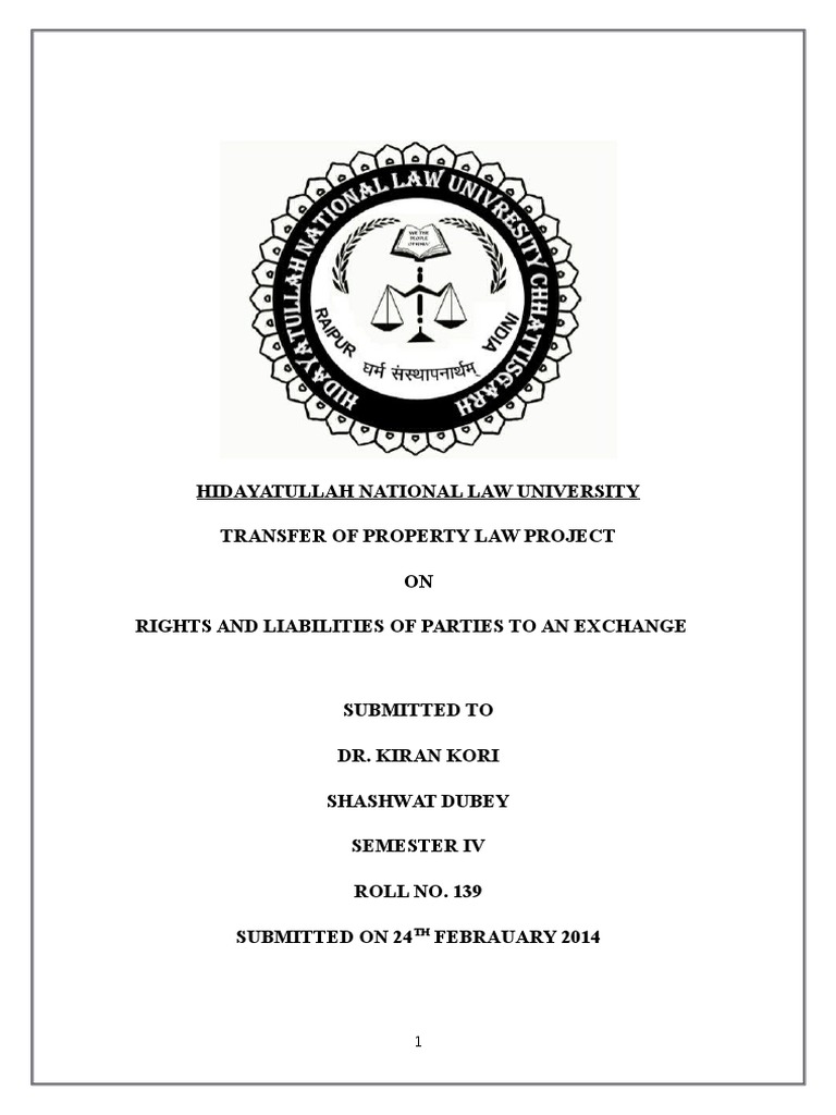 VTransfer of Property Law | PDF