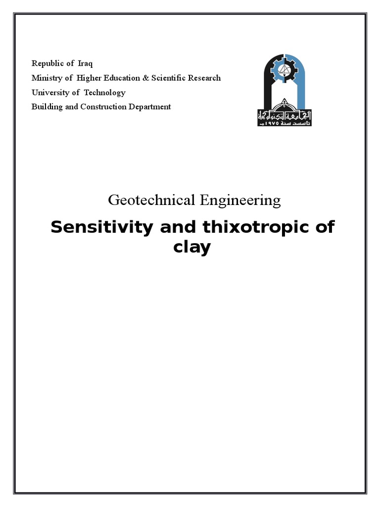 Sensitivity | PDF | Clay | Physics