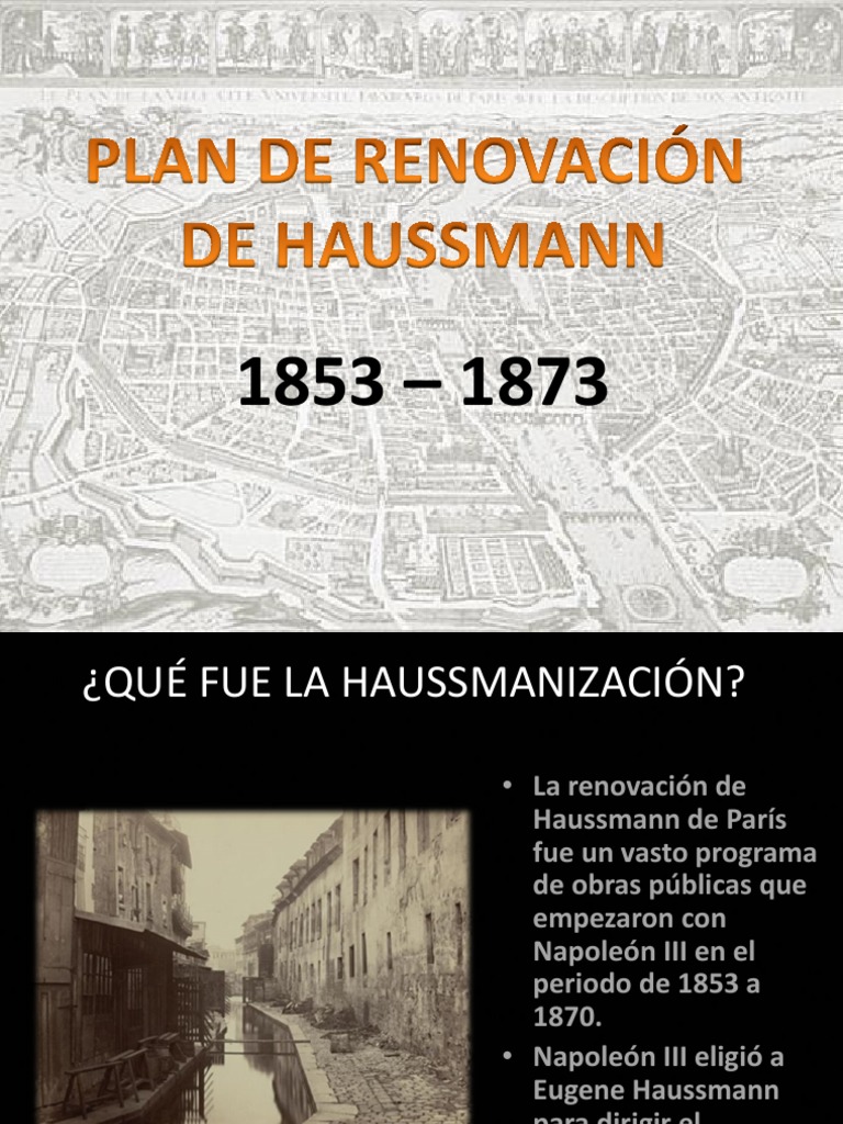 Plan Haussmann Paris | París