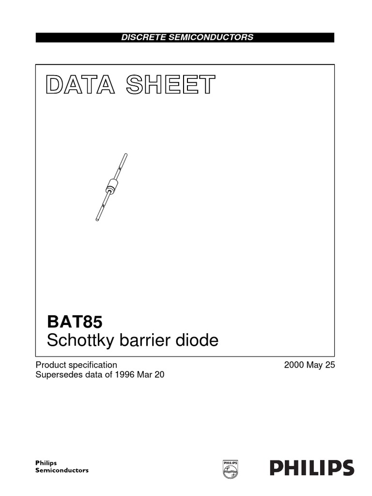 Diode Bat85 (Data Sheet) | PDF | Diode | Electrical Engineering