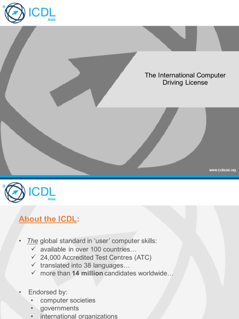Icdl Presentation PDF | PDF