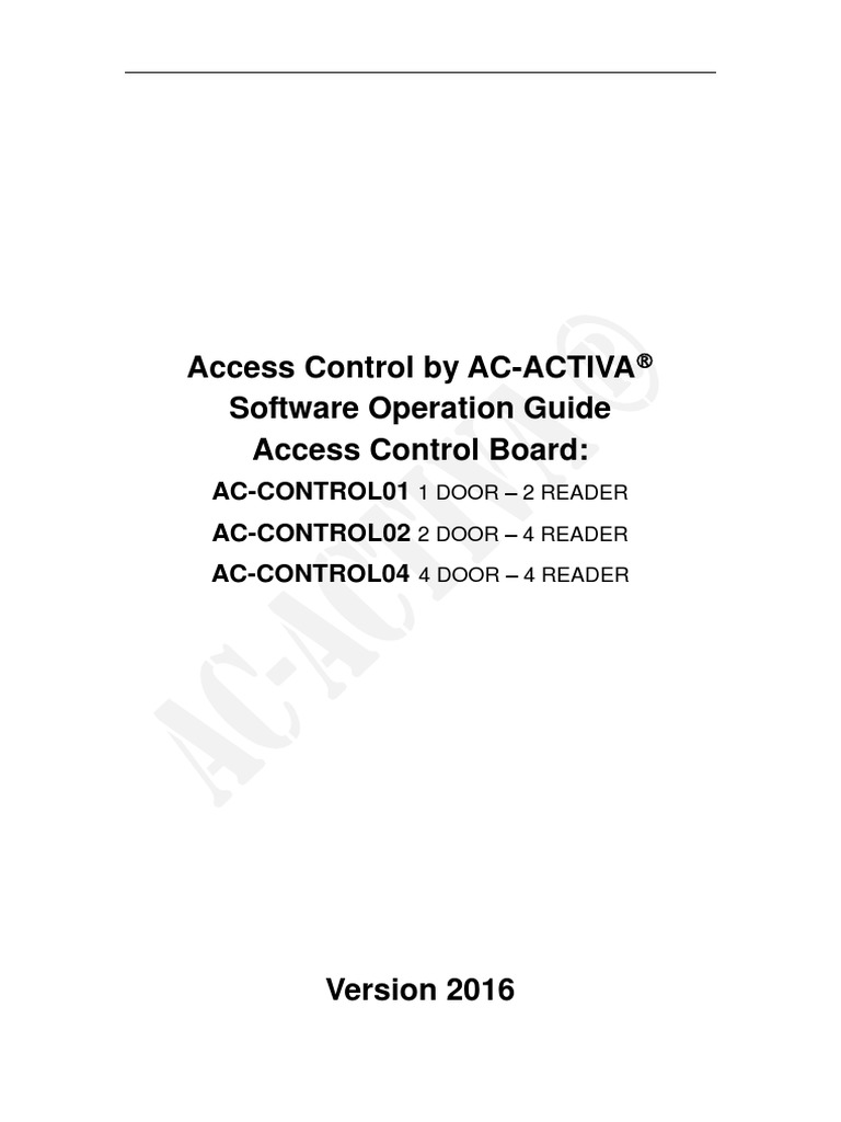 Software Manual Access | PDF | Access Control | Internet Protocol Suite